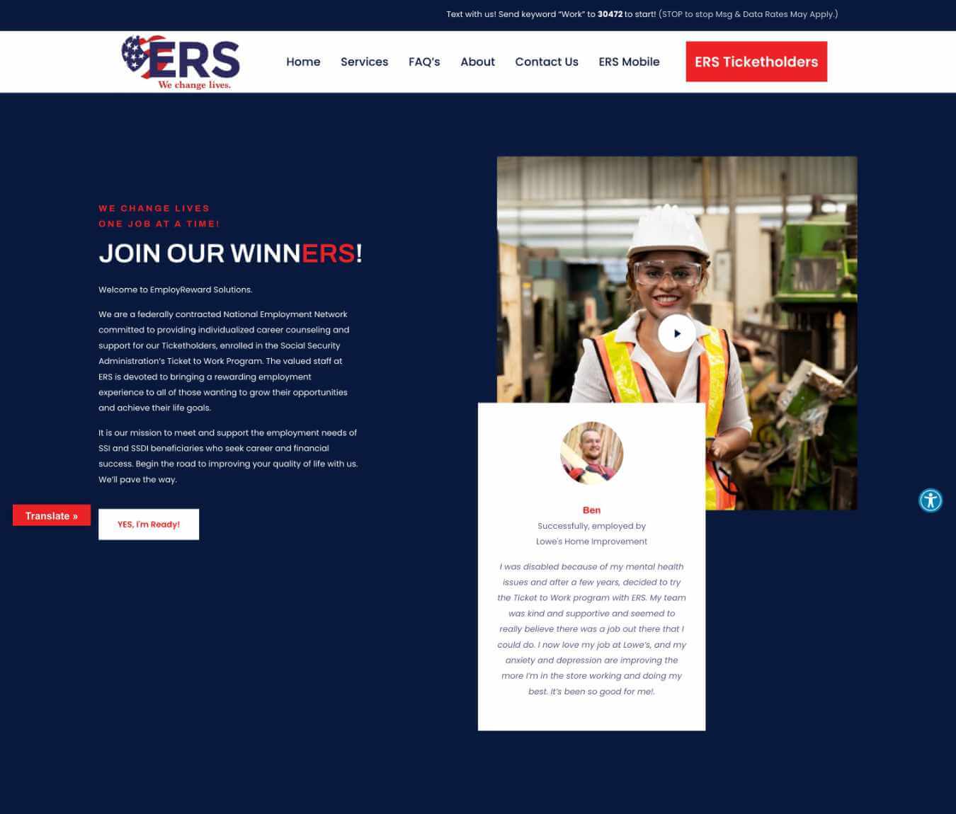 Employ Reward Solutions » Park Central Web Design